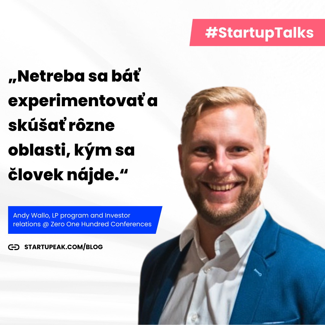 Startup Talks | Andy zo Zero One Hundred Conferences - StartuPeak
